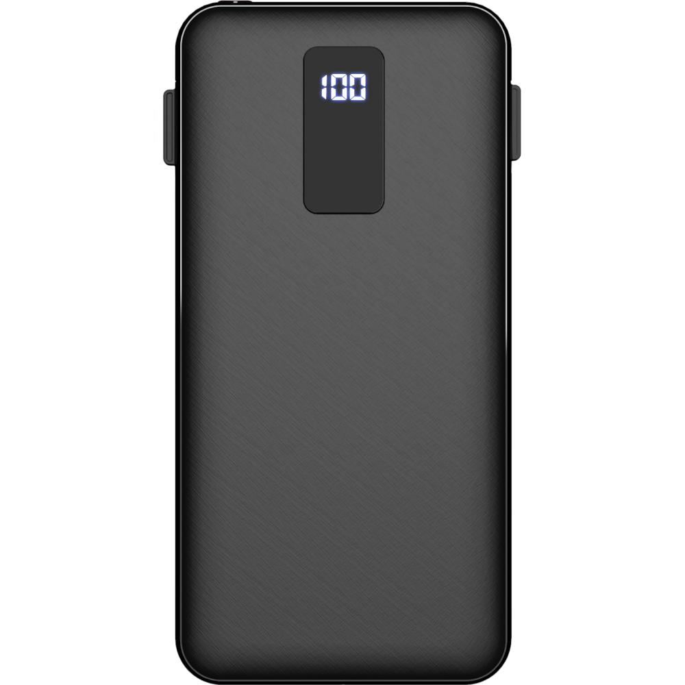 10000mAh Powerbank+ Micro-USB / Lightning cable +Type C USB black