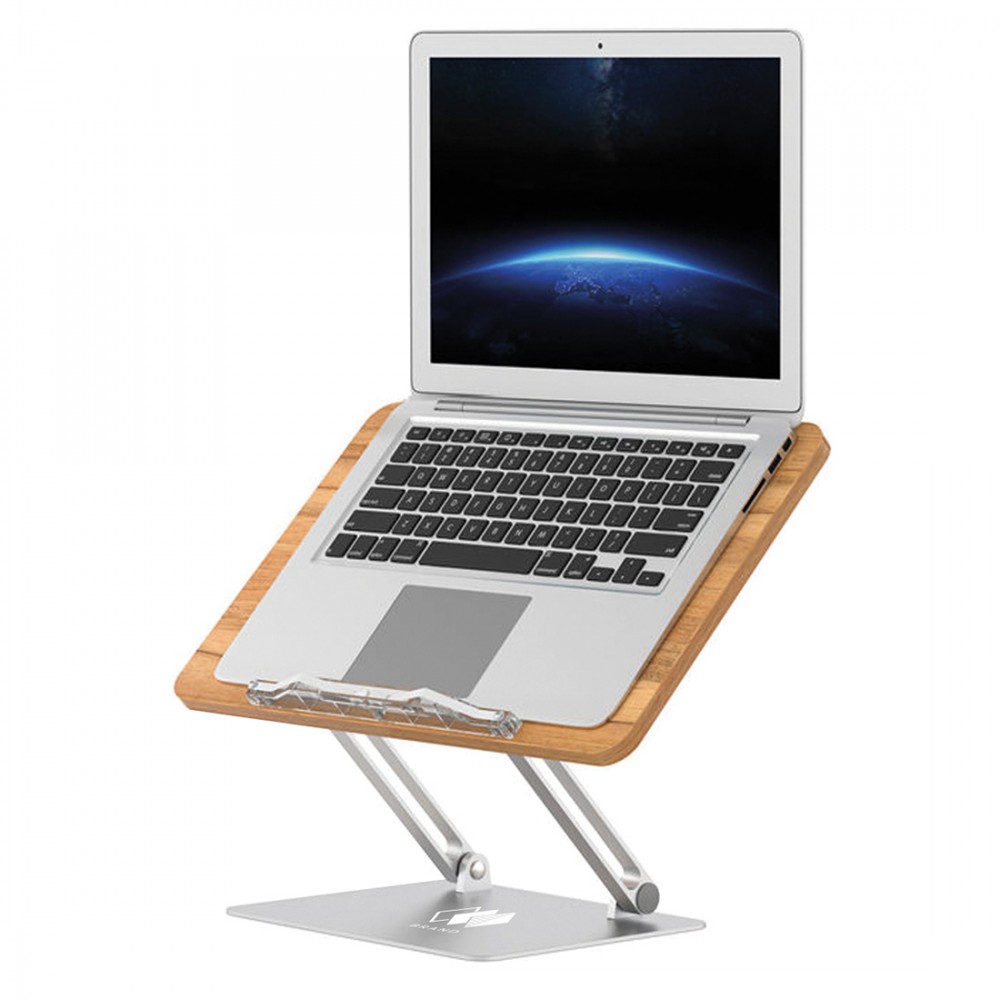 Support en bois et aluminium pour notebook et tablettes